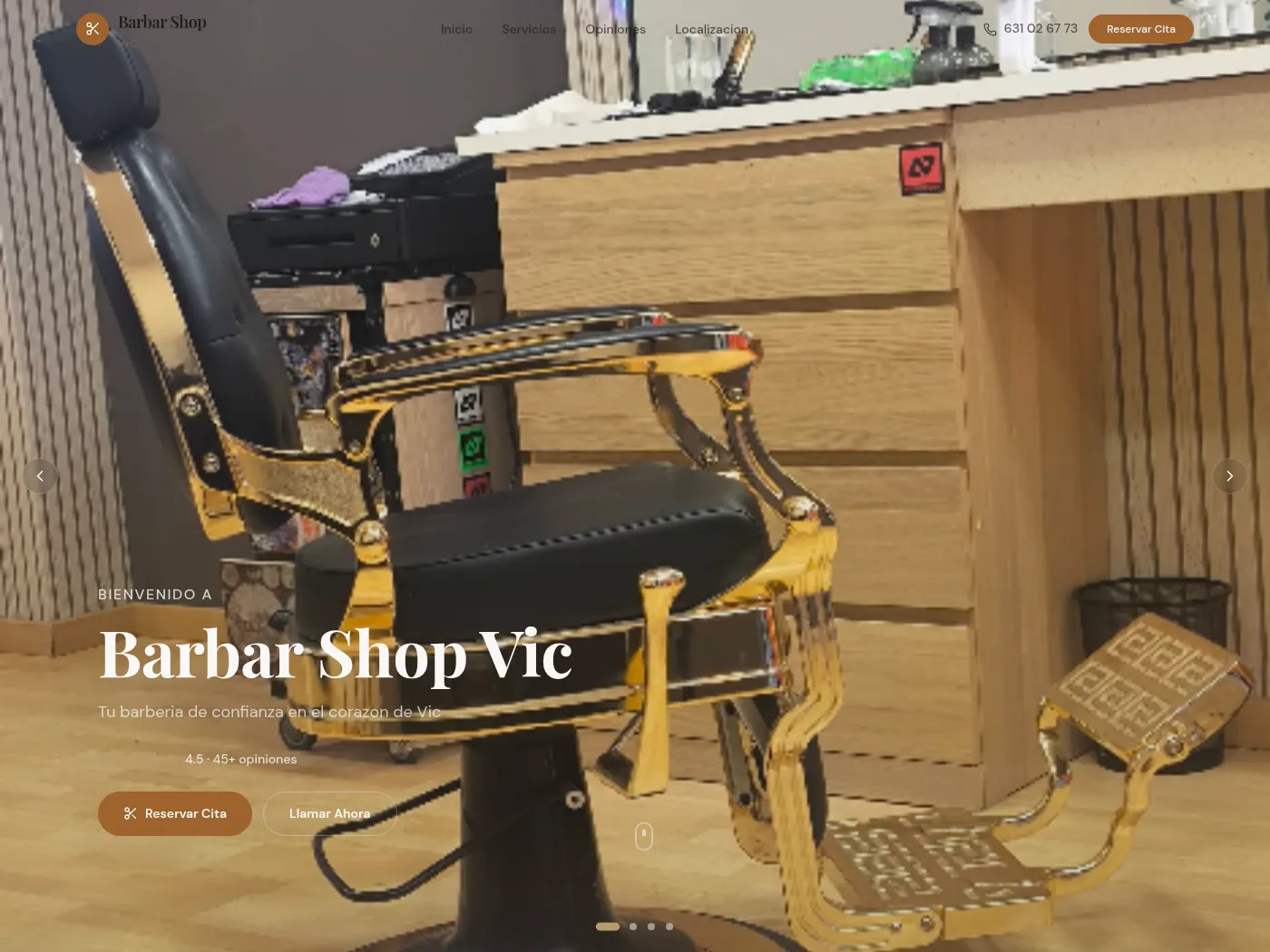 Barbar Shop Vic Website