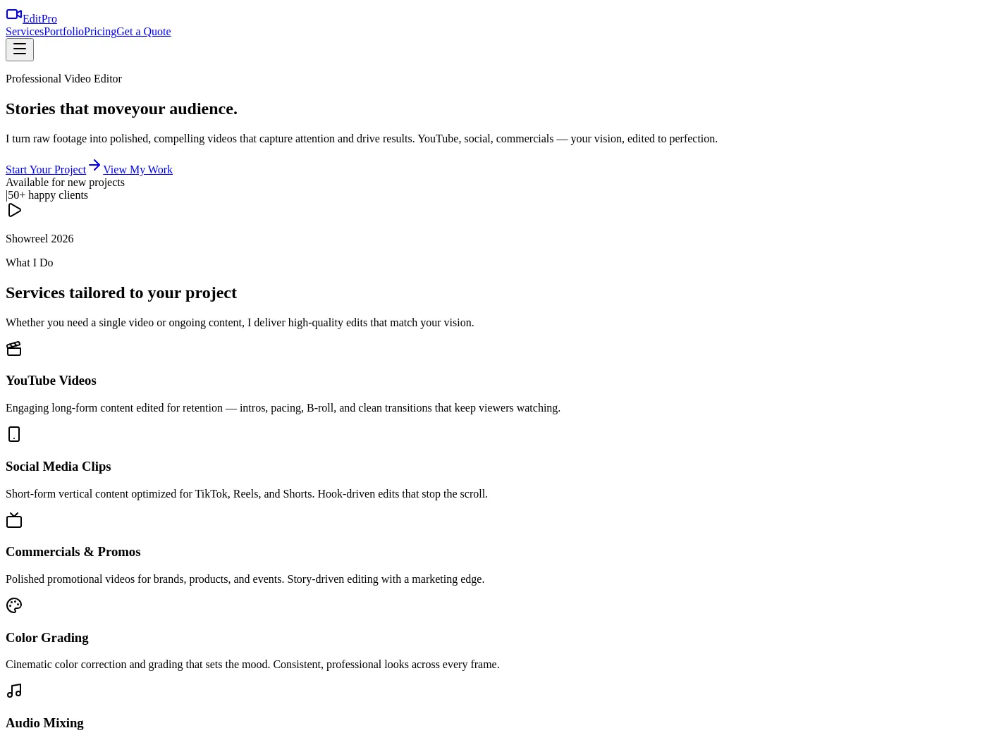 EditPro Promo Site