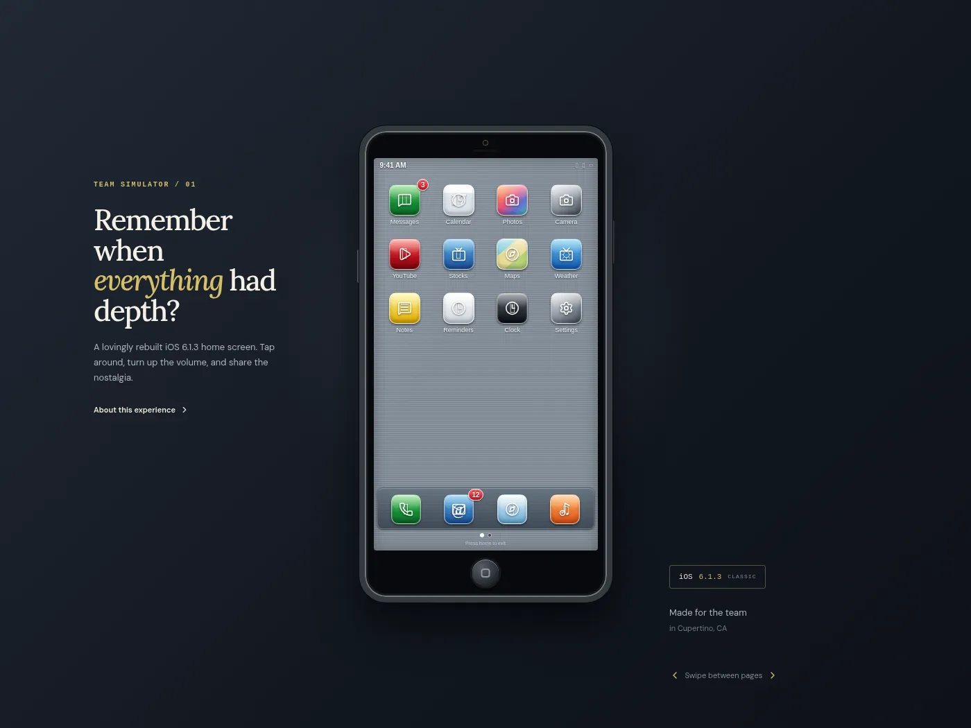 iOS 6 Classic Web App