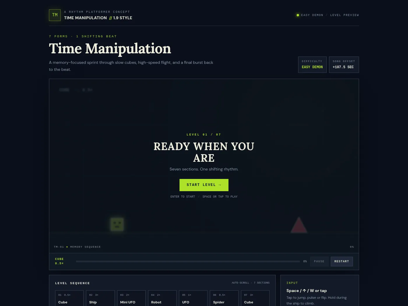 Time Manipulation Level