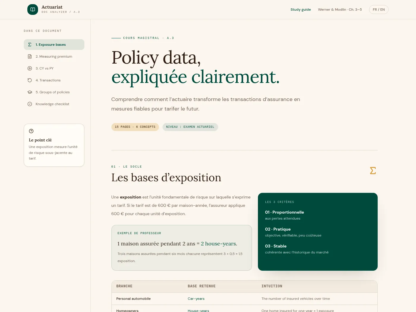 Actuariat Doc Analyzer