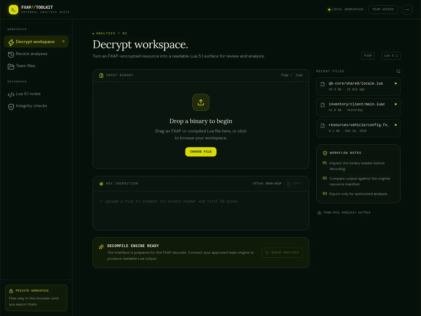 FXAP Lua Decrypt Toolkit