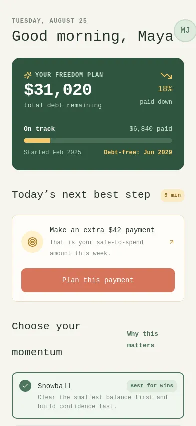 DebtFree Journey
