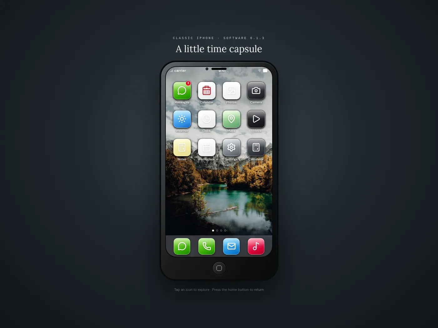 Retro iOS 6 Web Simulator