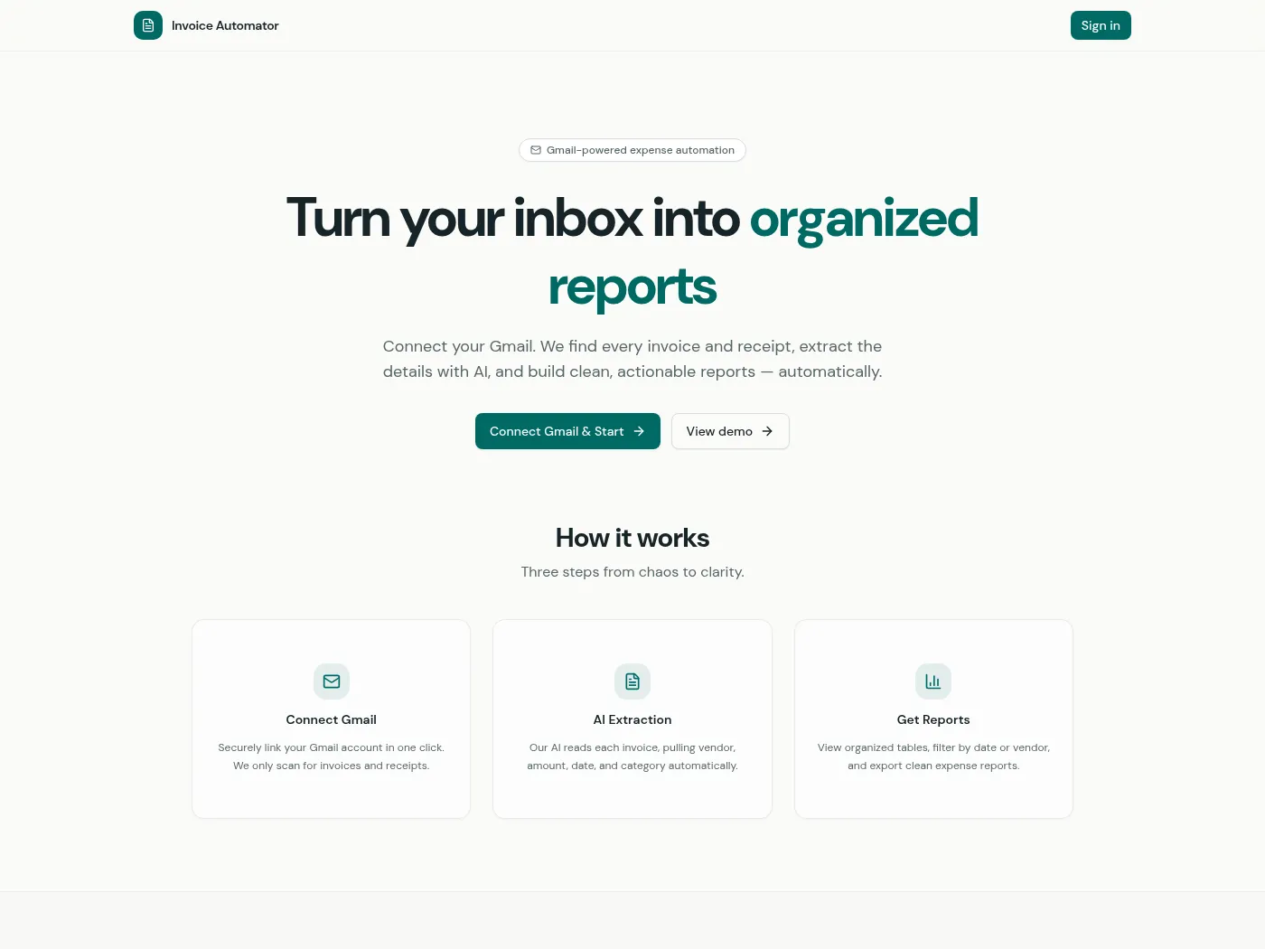 Invoice Inbox Automator