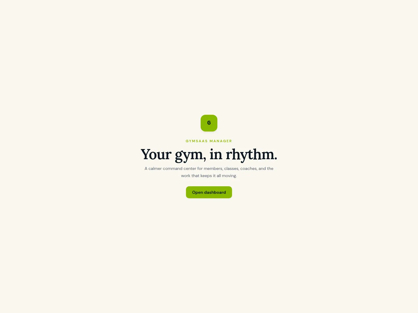 GymSaaS Manager