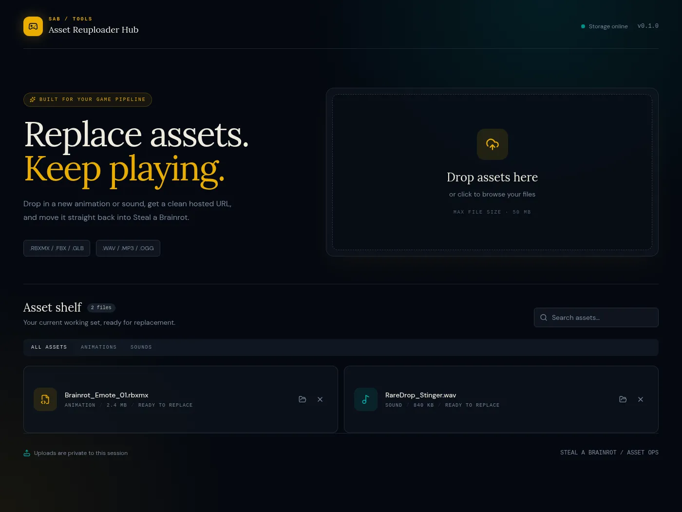 Asset Reuploader Hub
