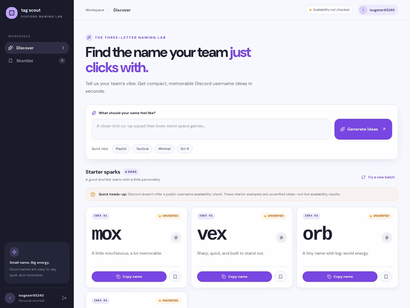 Discord Tag Finder