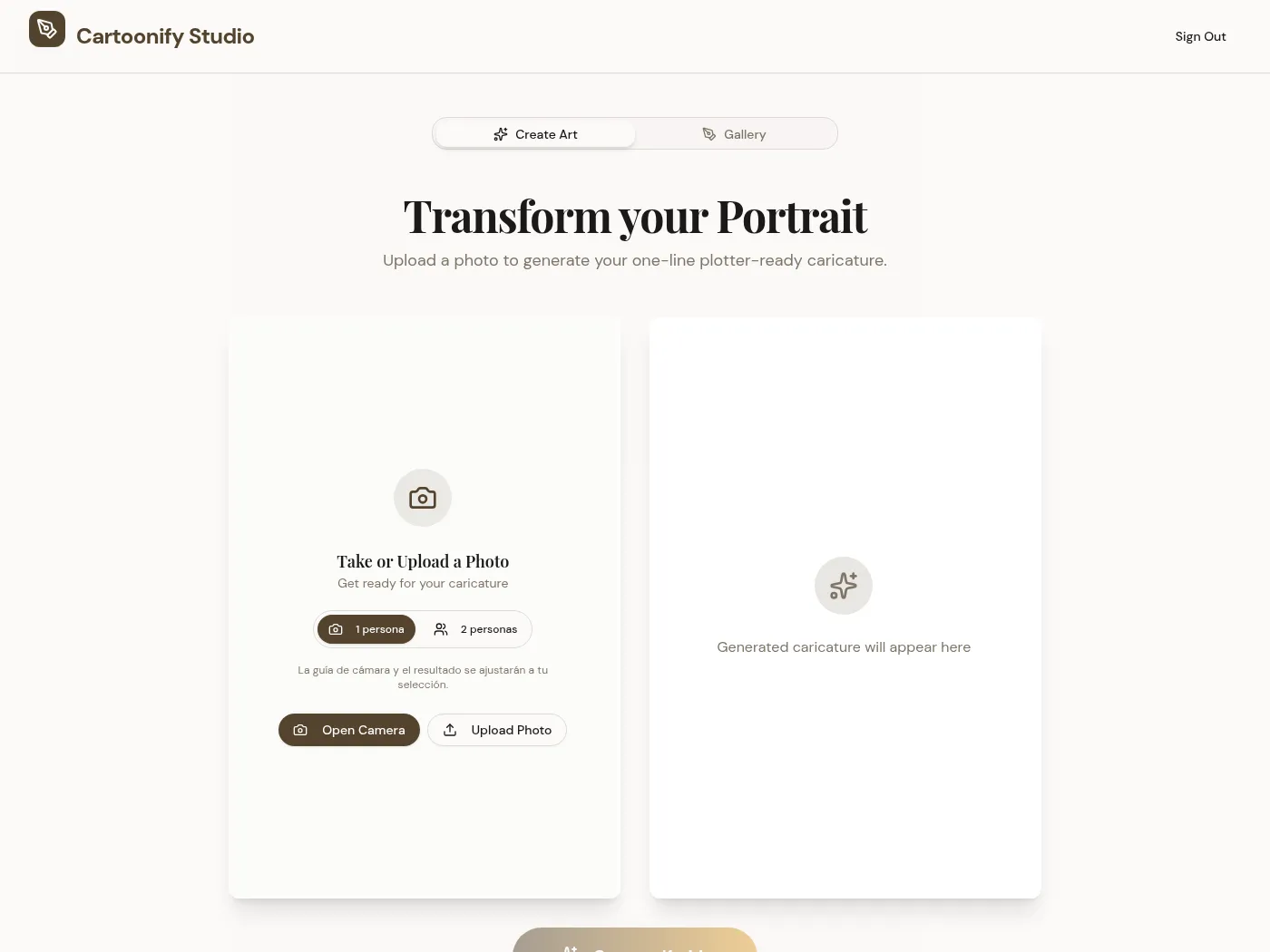 Cartoonify Portrait Maker
