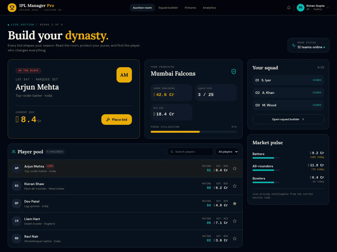 IPL Manager Pro