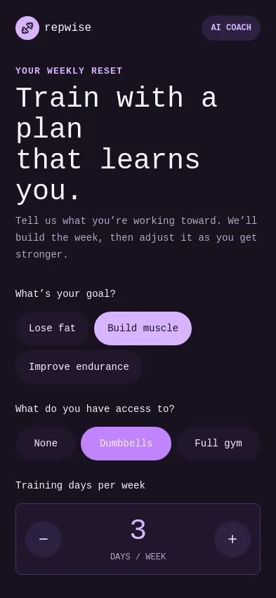 AI Workout Buddy