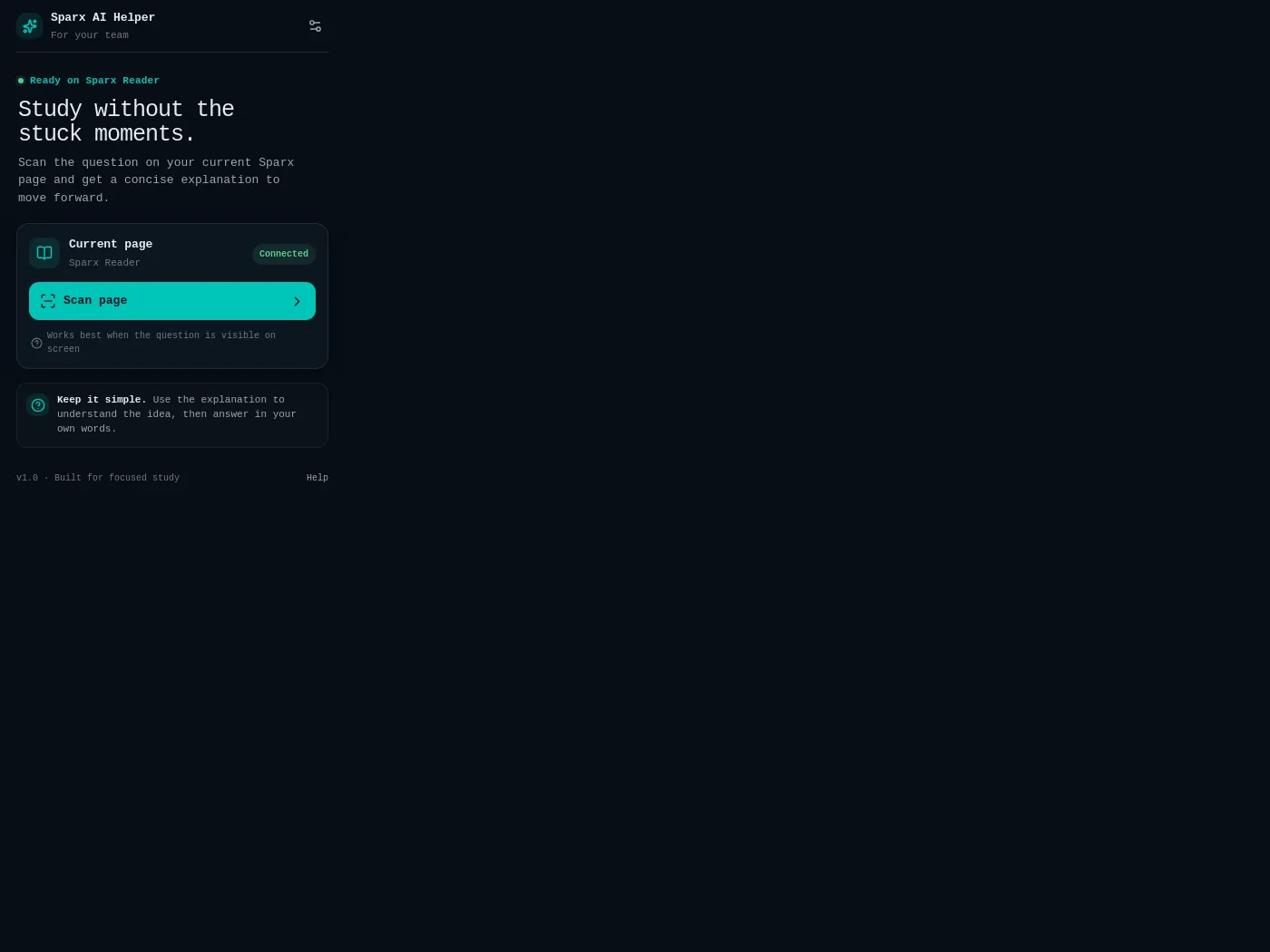 Sparx AI Helper