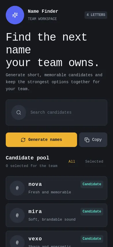 Discord Name Finder