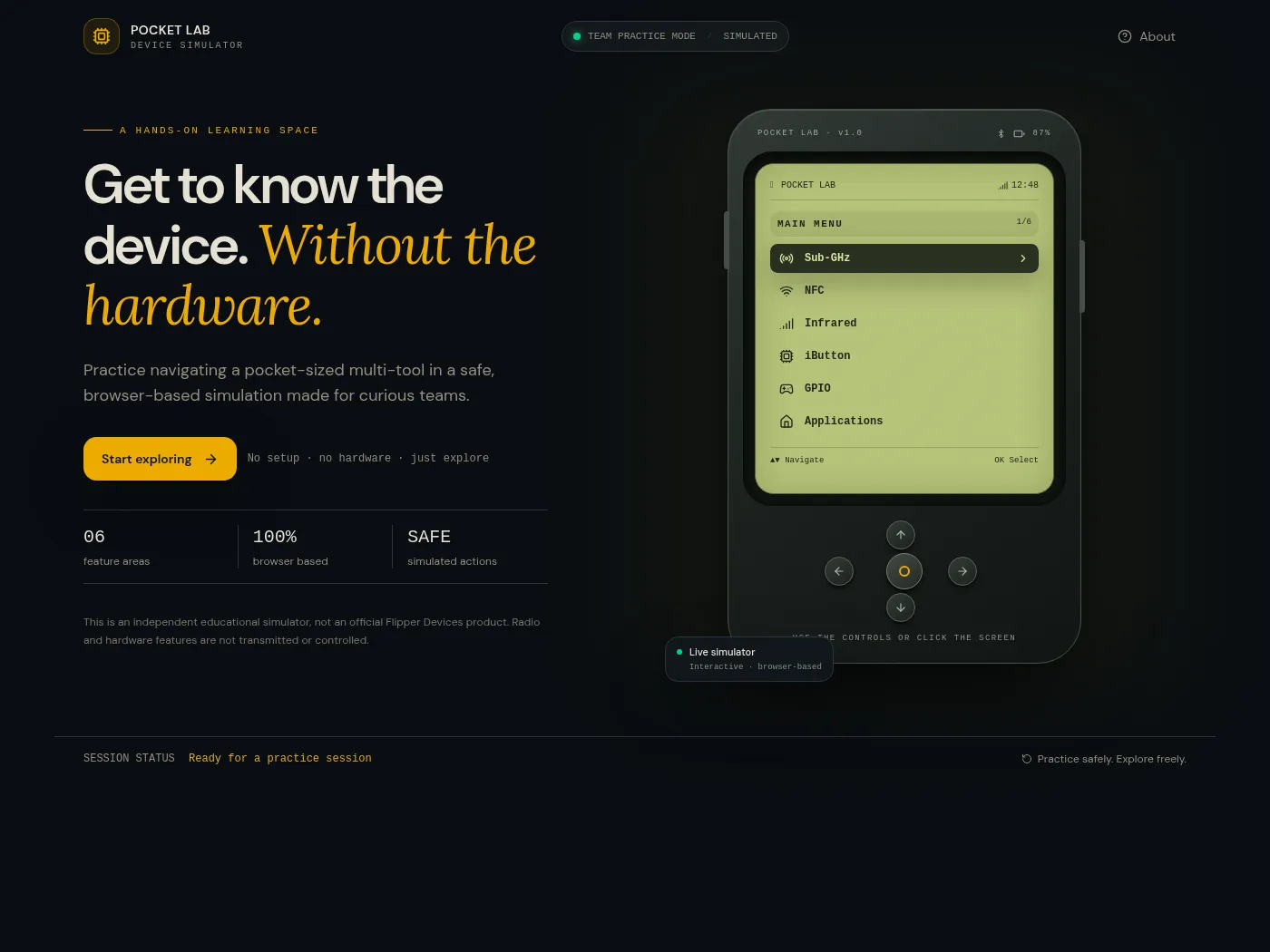 Flipper Zero Web Sim