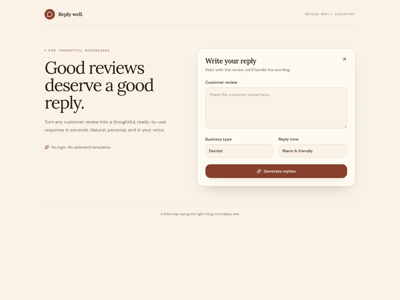 Review Reply Assistant