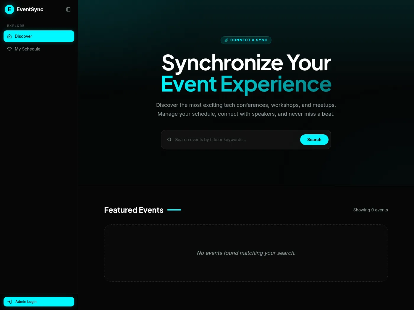 EventSync Frontend Portal