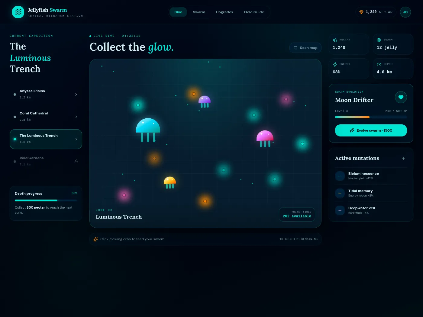 Jellyfish Swarm Simulator
