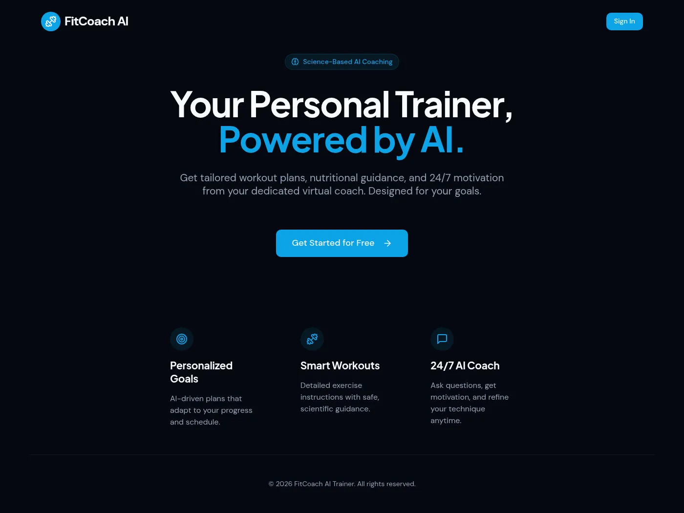FitCoach AI Trainer