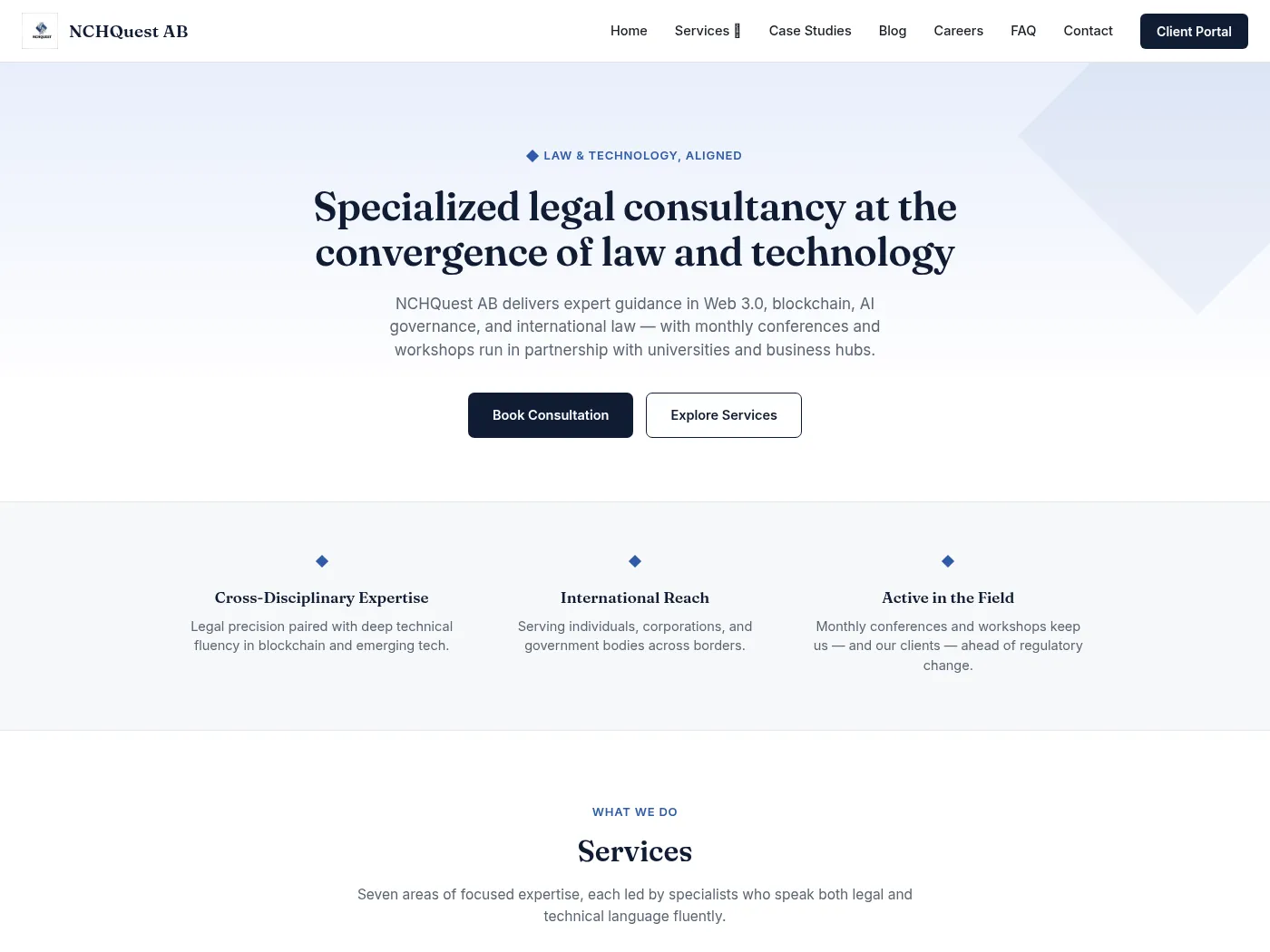 NCHQuest AB Website