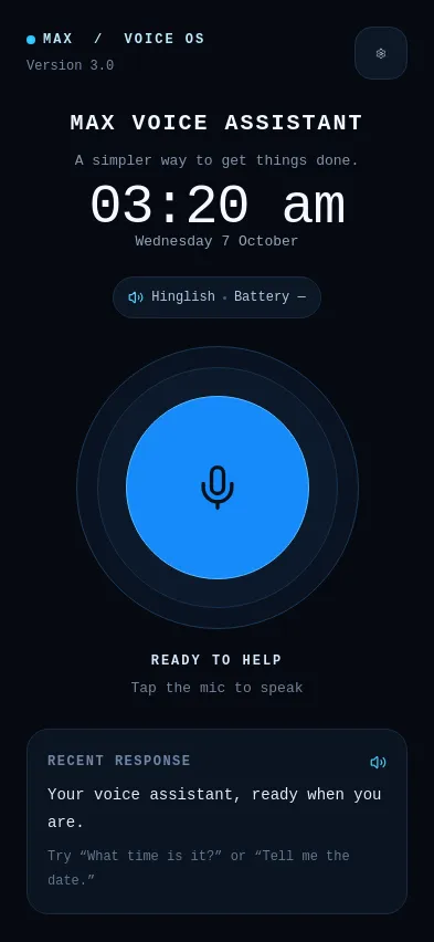 MAX Voice Assistant