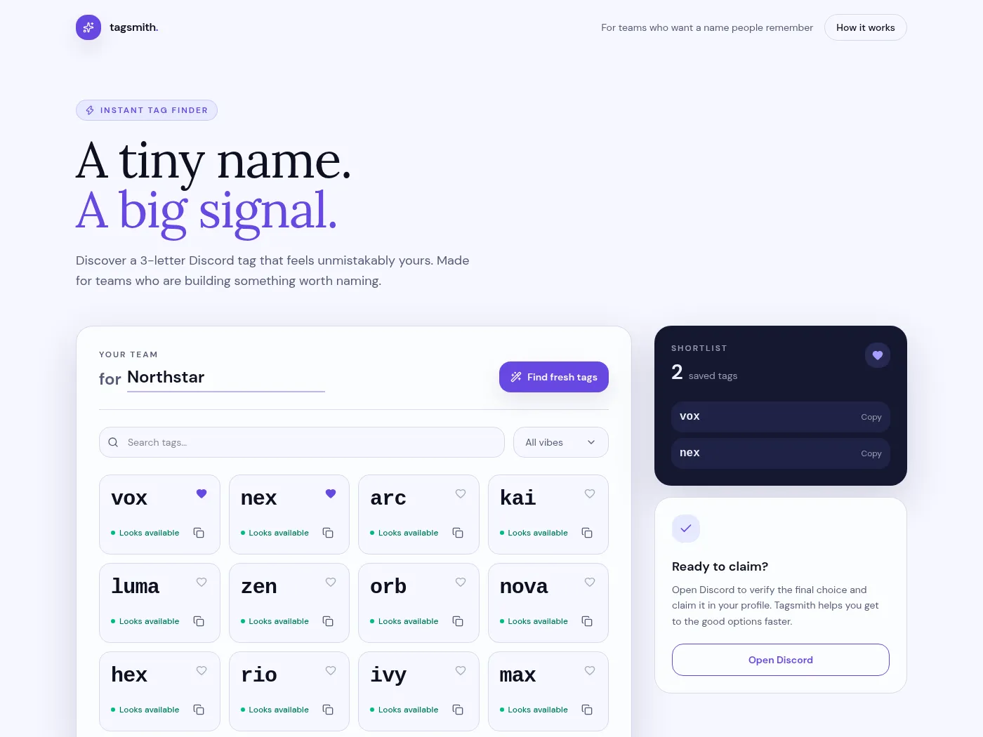 AI Discord Tag Finder