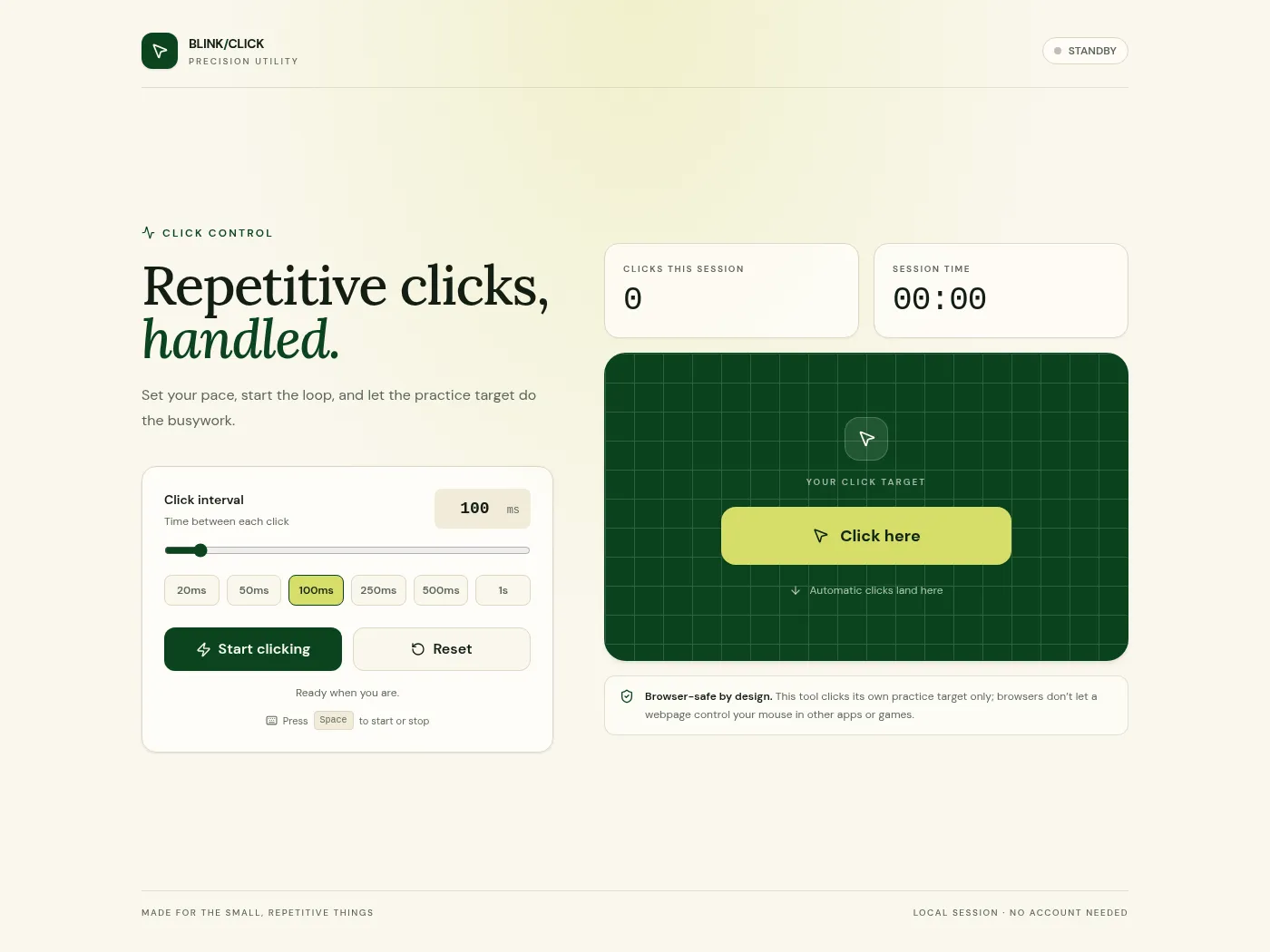 Blink Auto Clicker