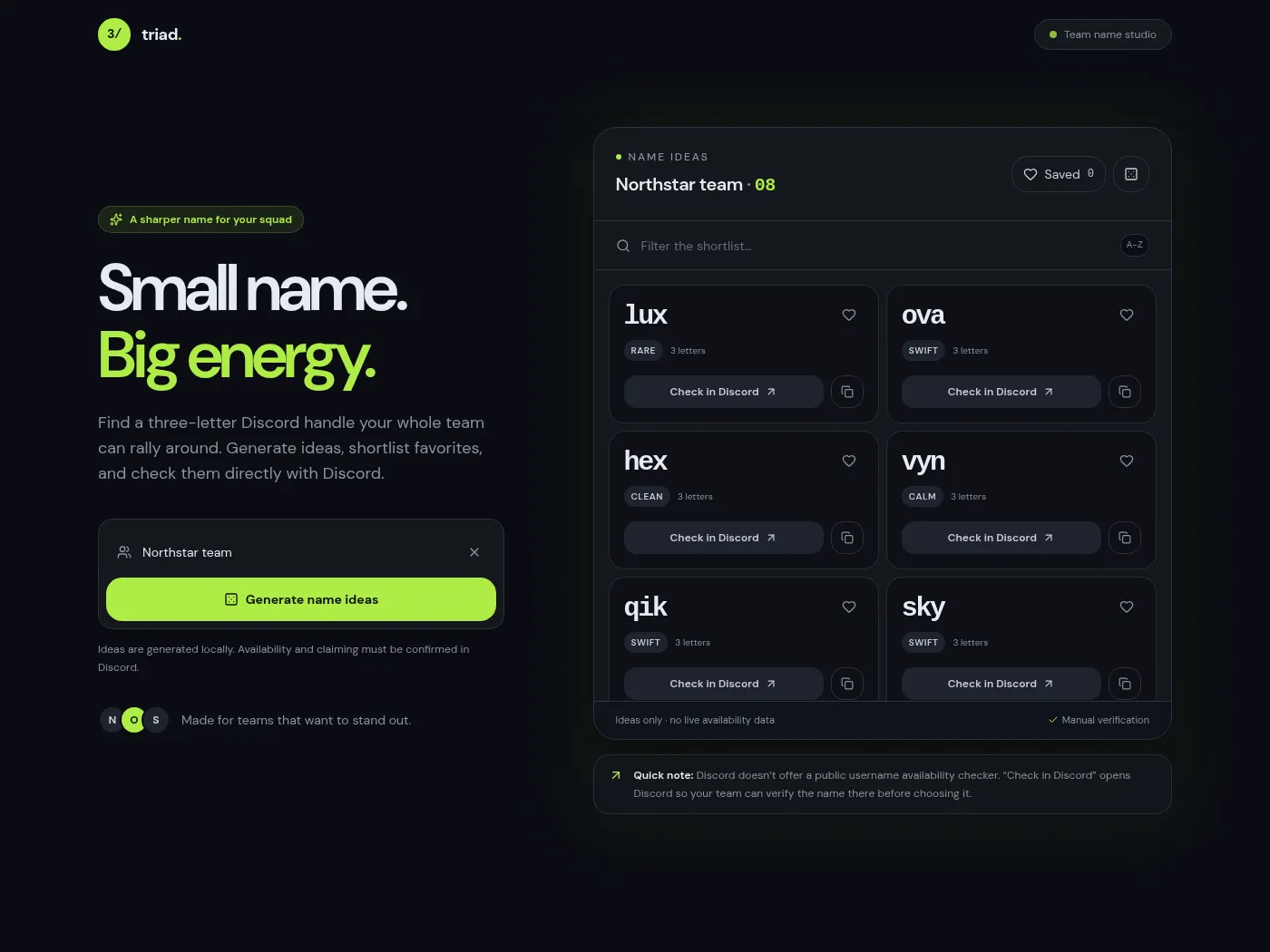 Discord Name Finder