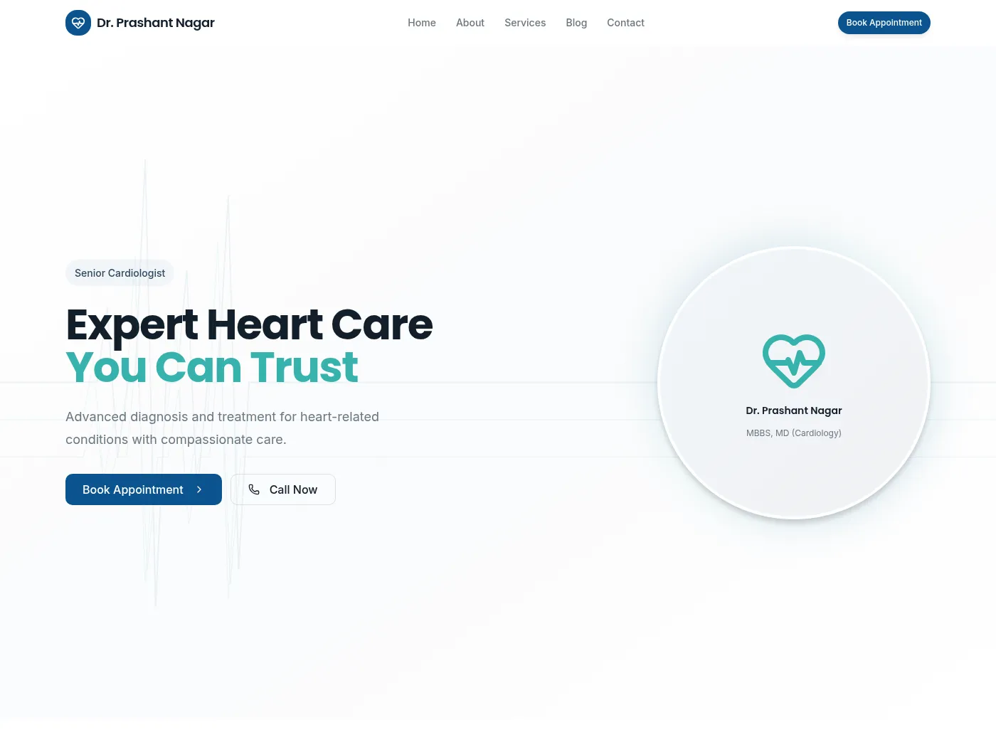 Premium Cardio Care Website