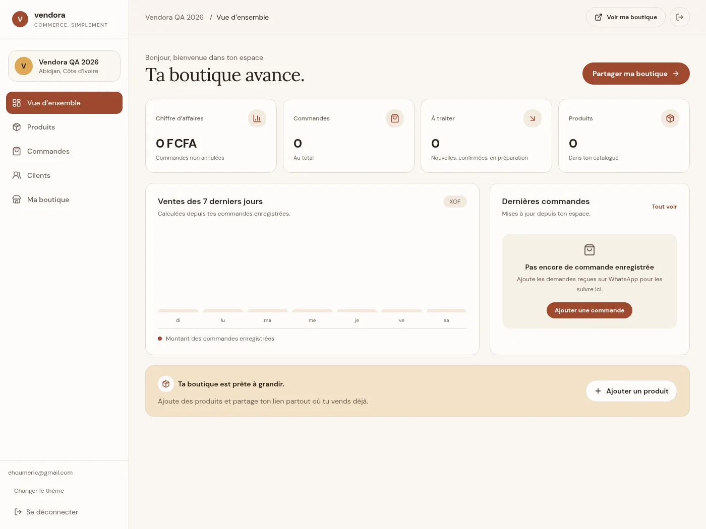 Vendora Commerce Platform