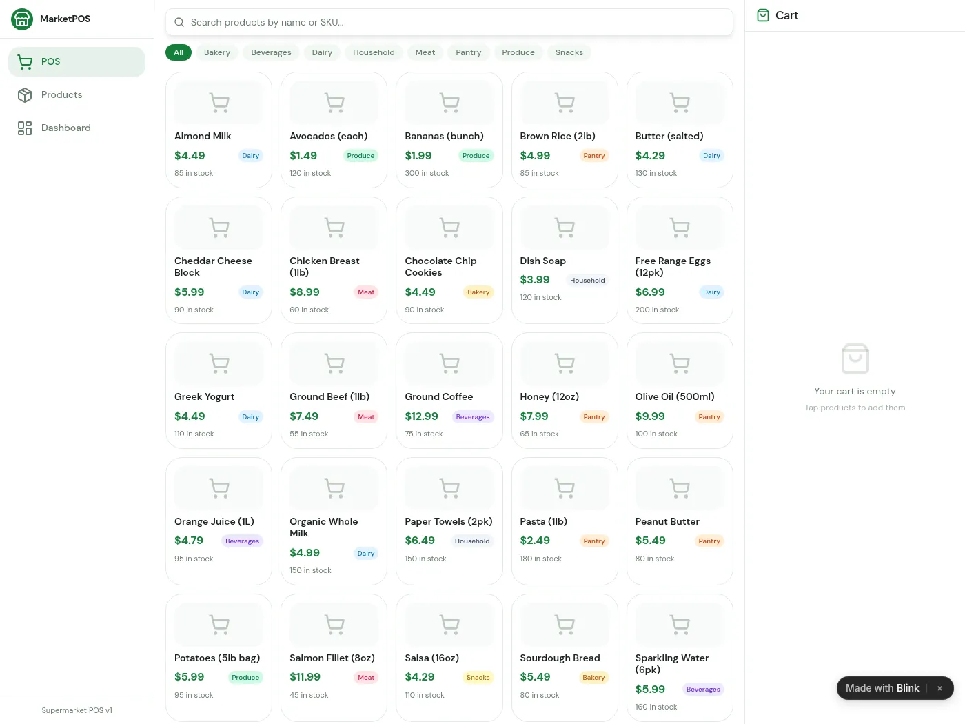 Supermarket POS Hub