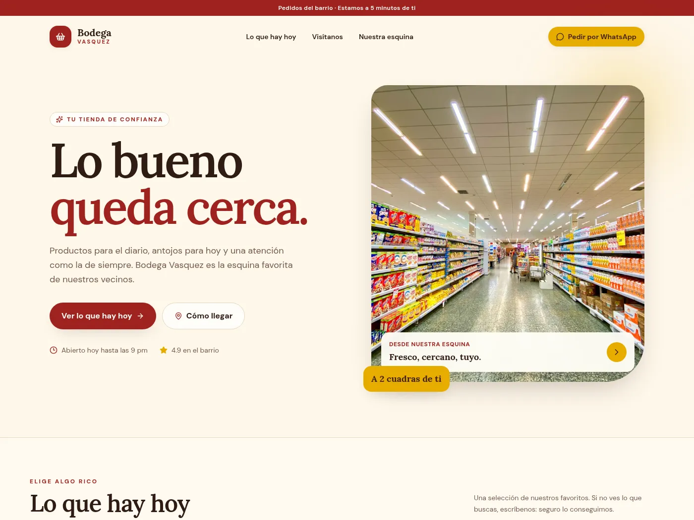 Bodega Vasquez Local Shop