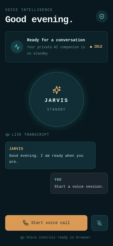 Jarvis Voice Call AI