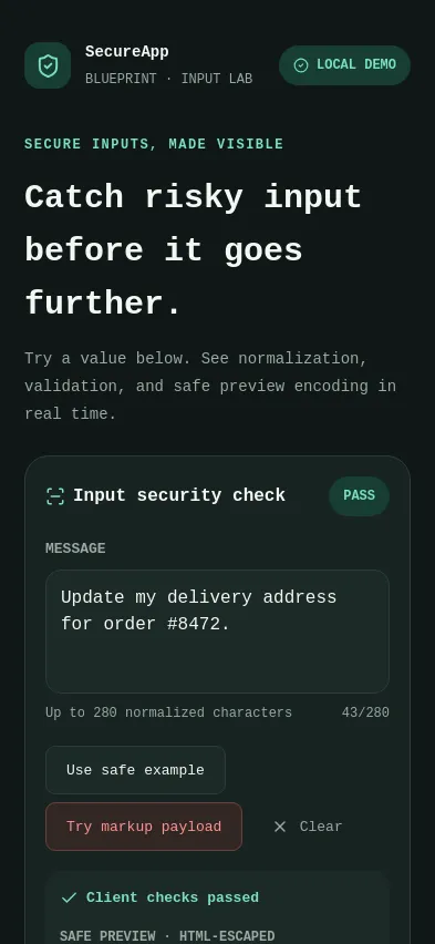SecureApp Blueprint