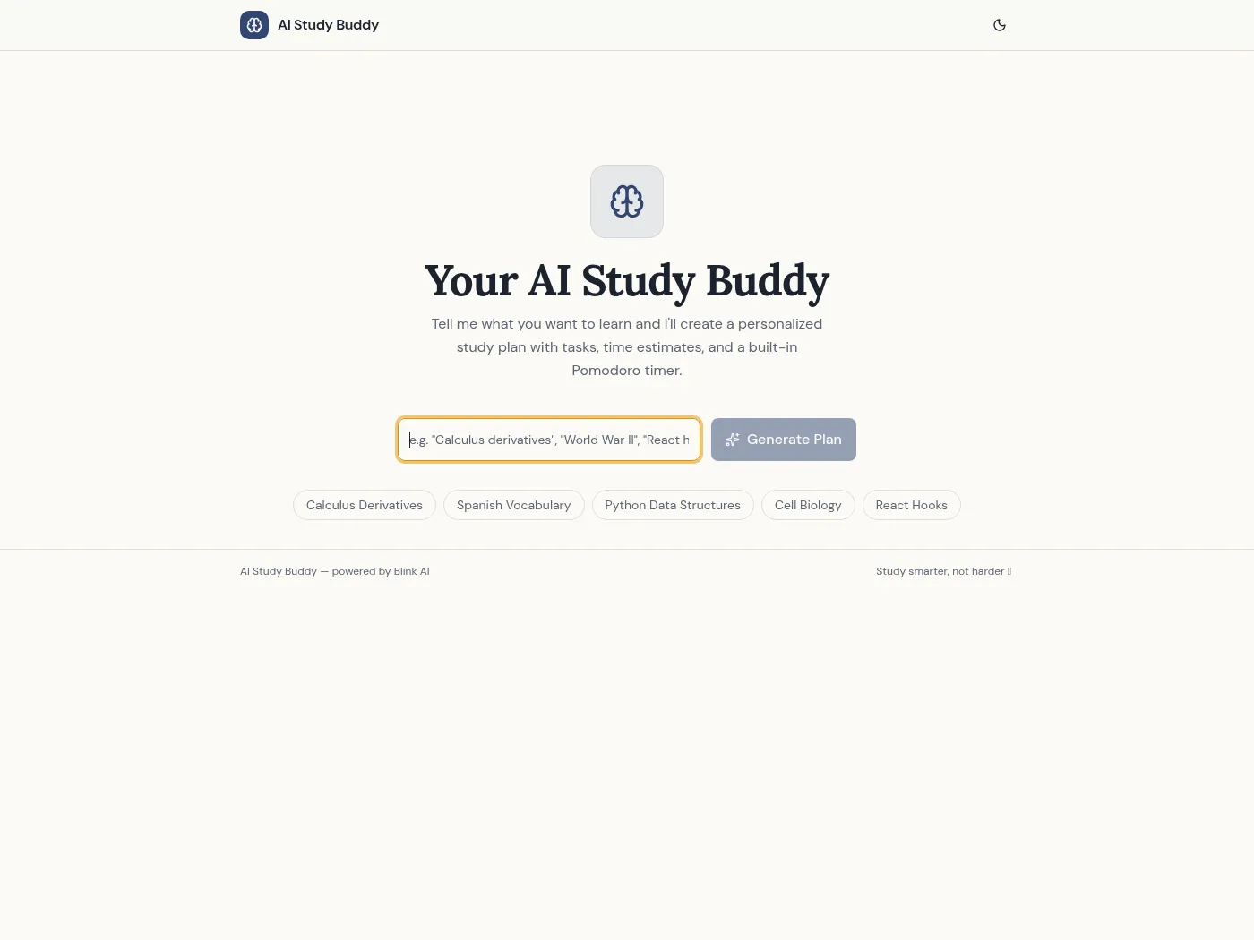 AI Study Buddy