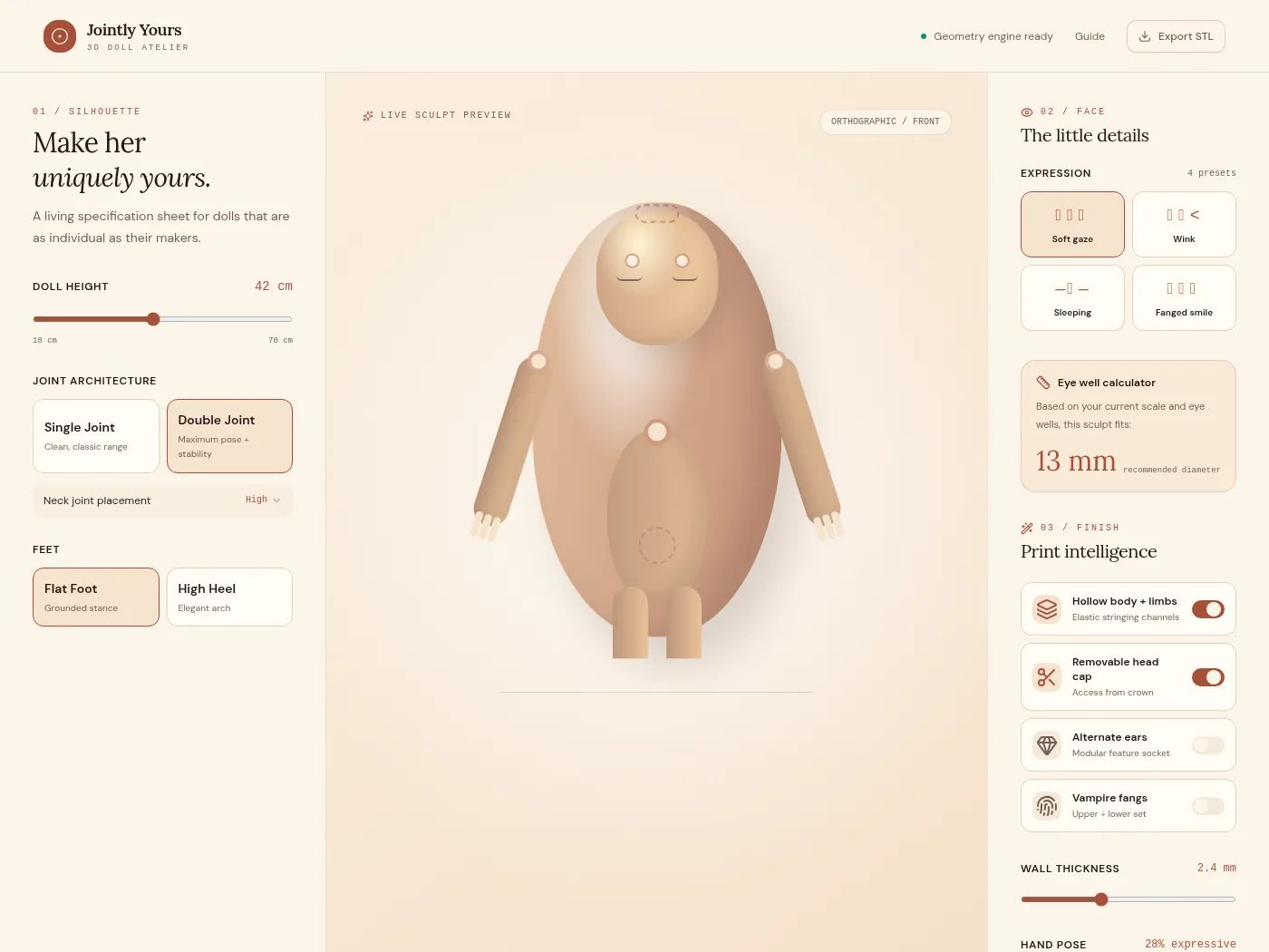 DollForge 3D Designer