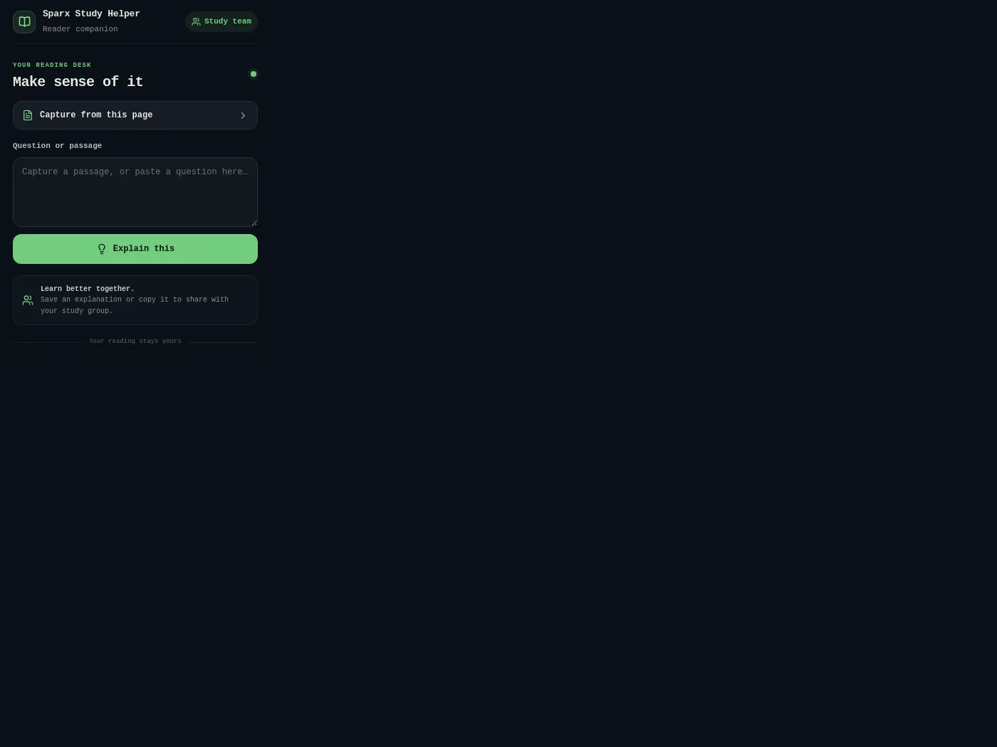 Sparx AI Study Helper