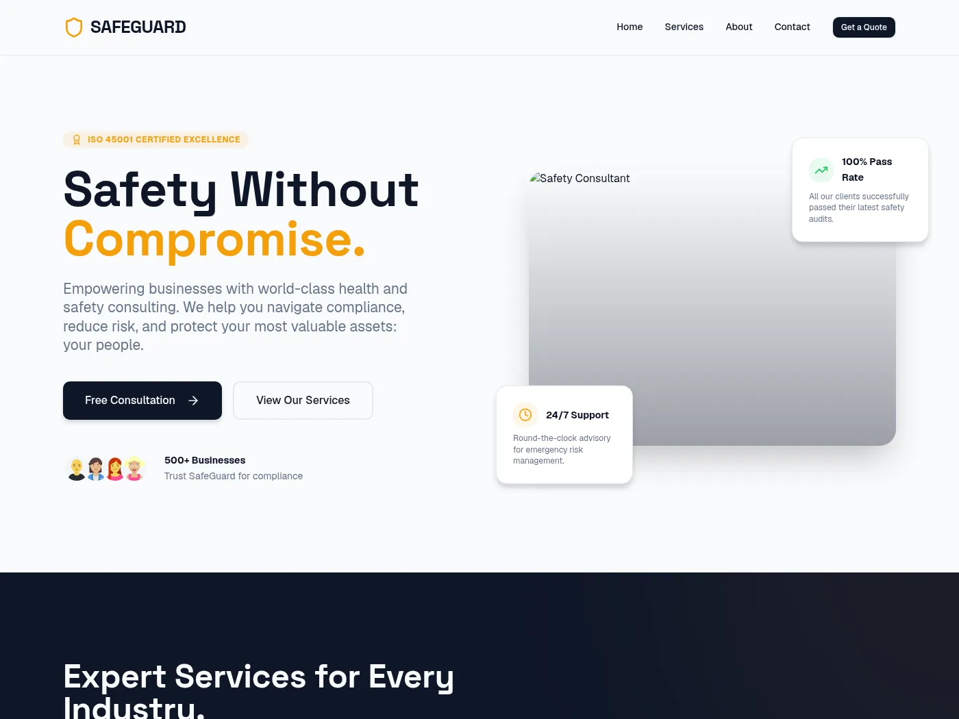 SafeGuard Website