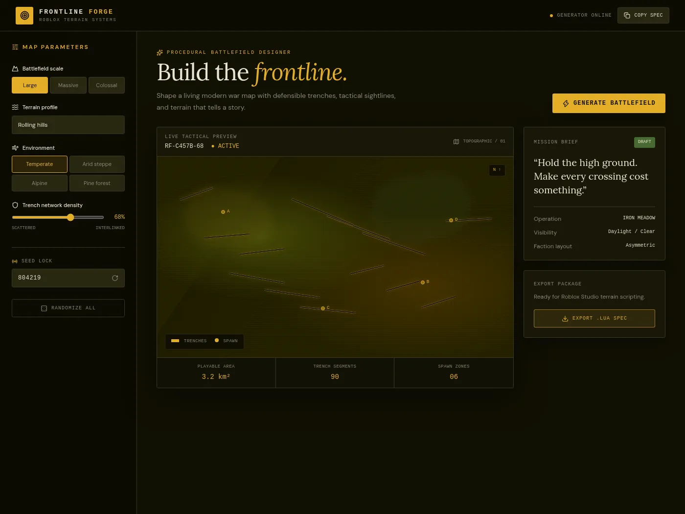 Roblox War Map Generator