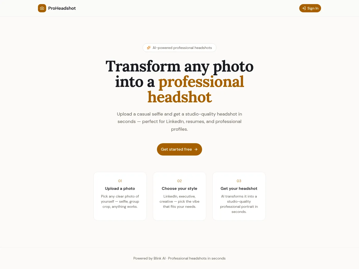 Pro Headshot Generator
