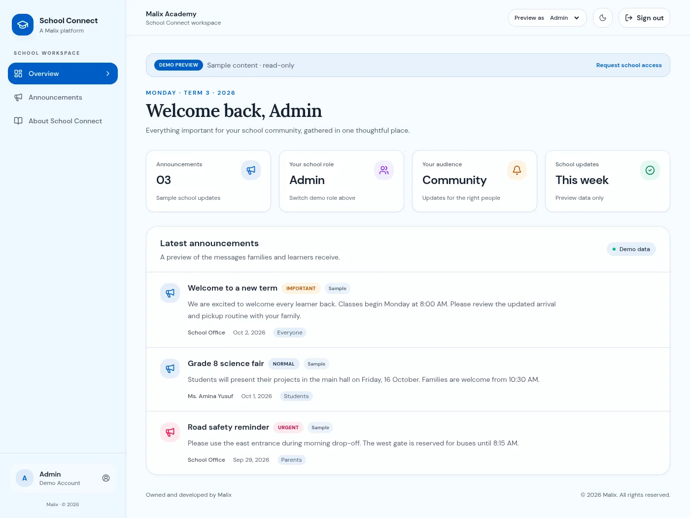 School Connect Platform