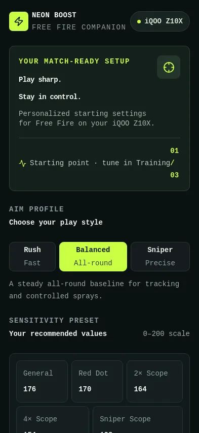 Neon Boost for Free Fire