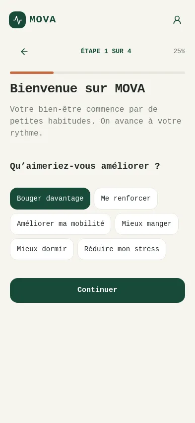 MOVA Wellness App