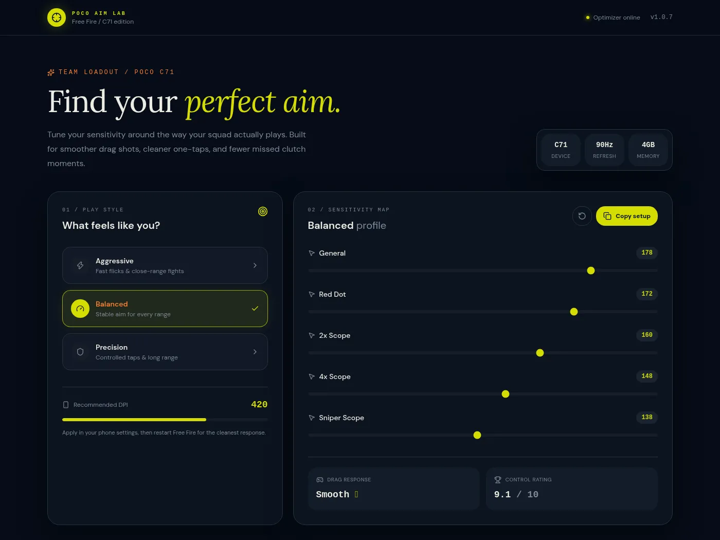 Free Fire Poco Optimizer