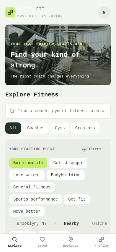 OLYVO FIT Marketplace