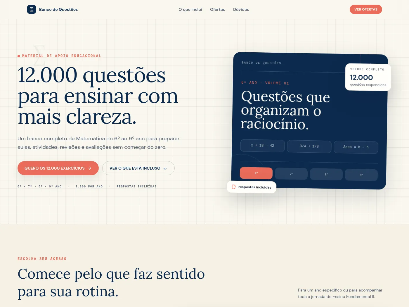 Banco 12K Questões Matemática