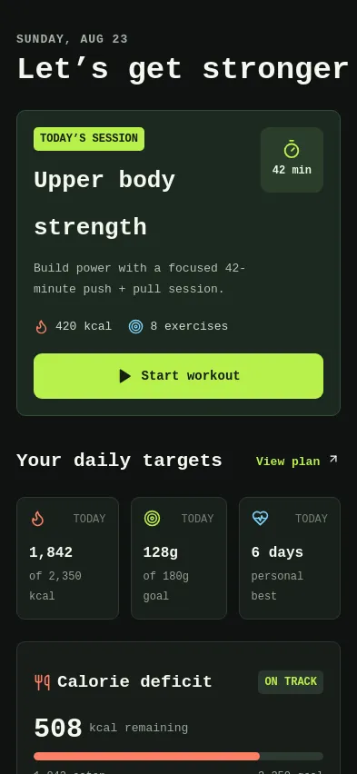Lift & Lean App