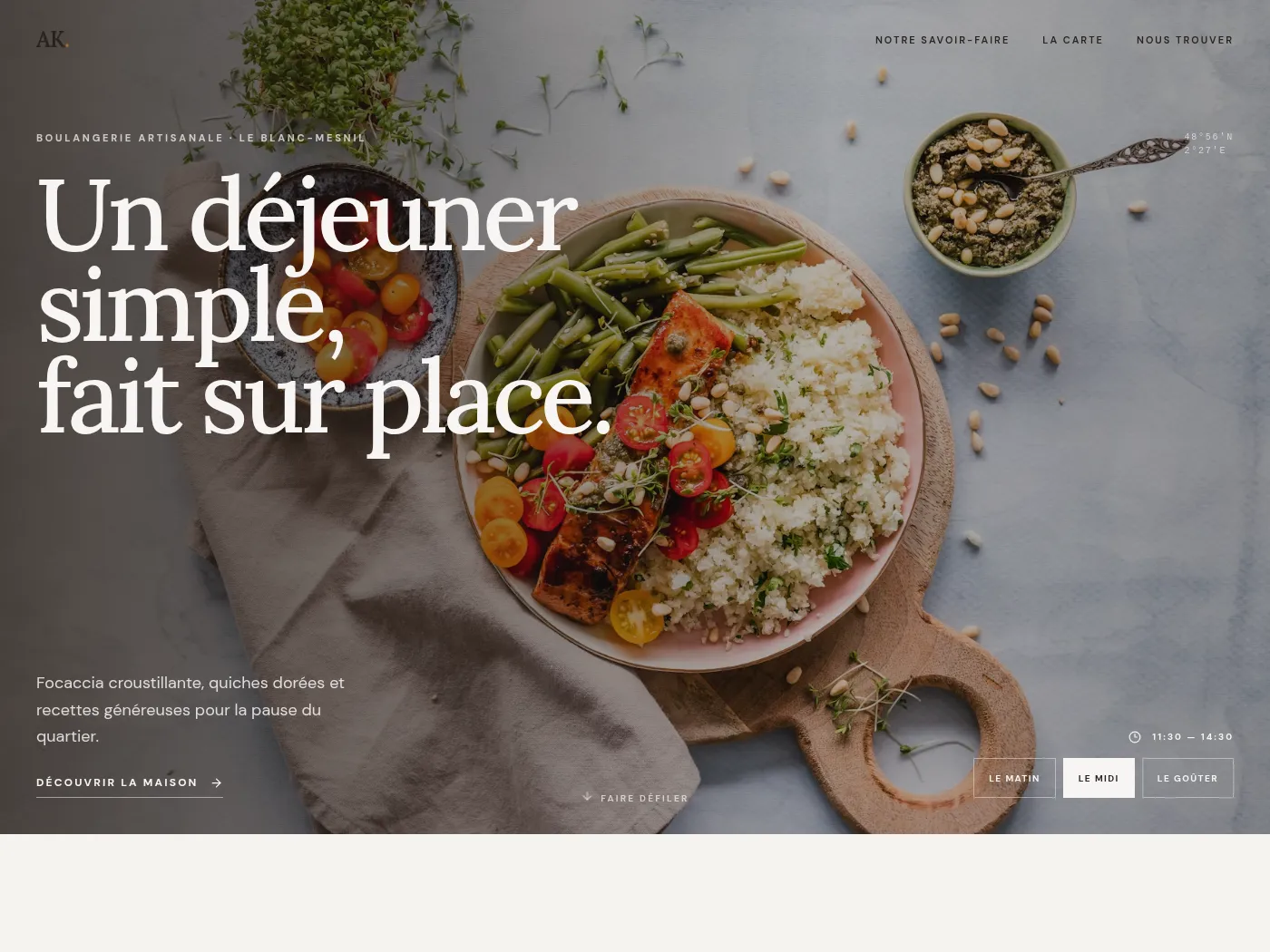 Boulangerie AK Website