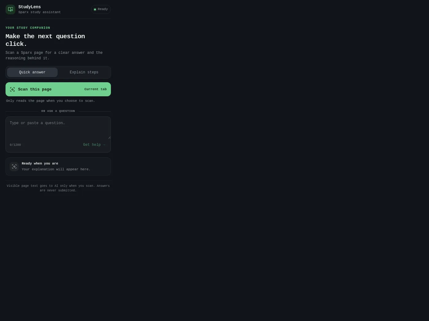 Sparx AI Answer Assistant