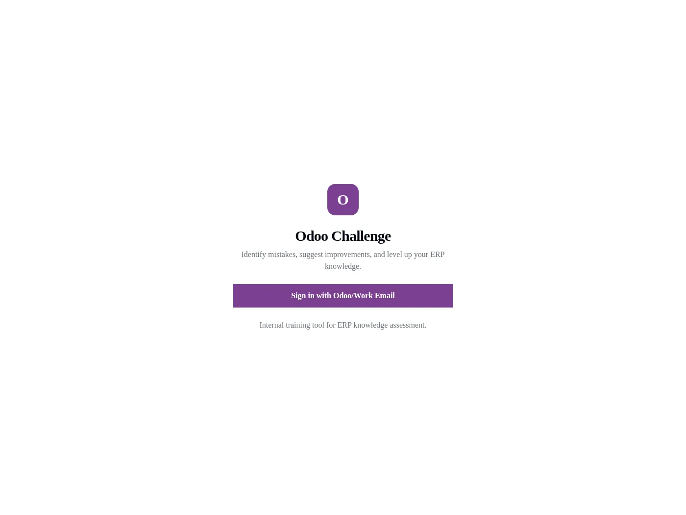 Odoo Quiz Challenge