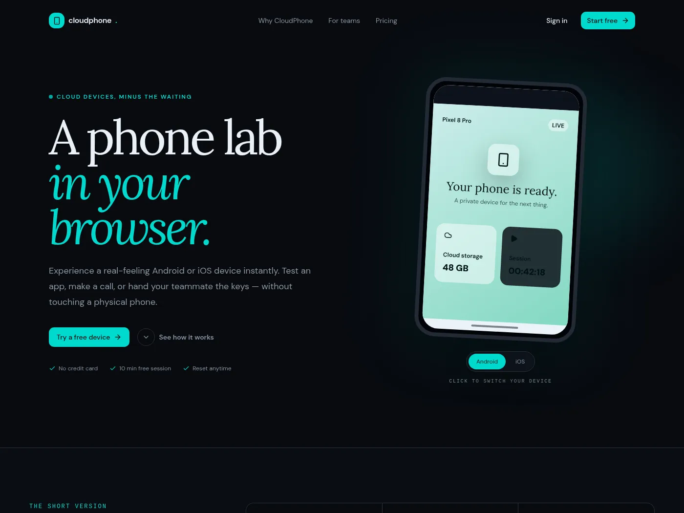 CloudPhone Playground